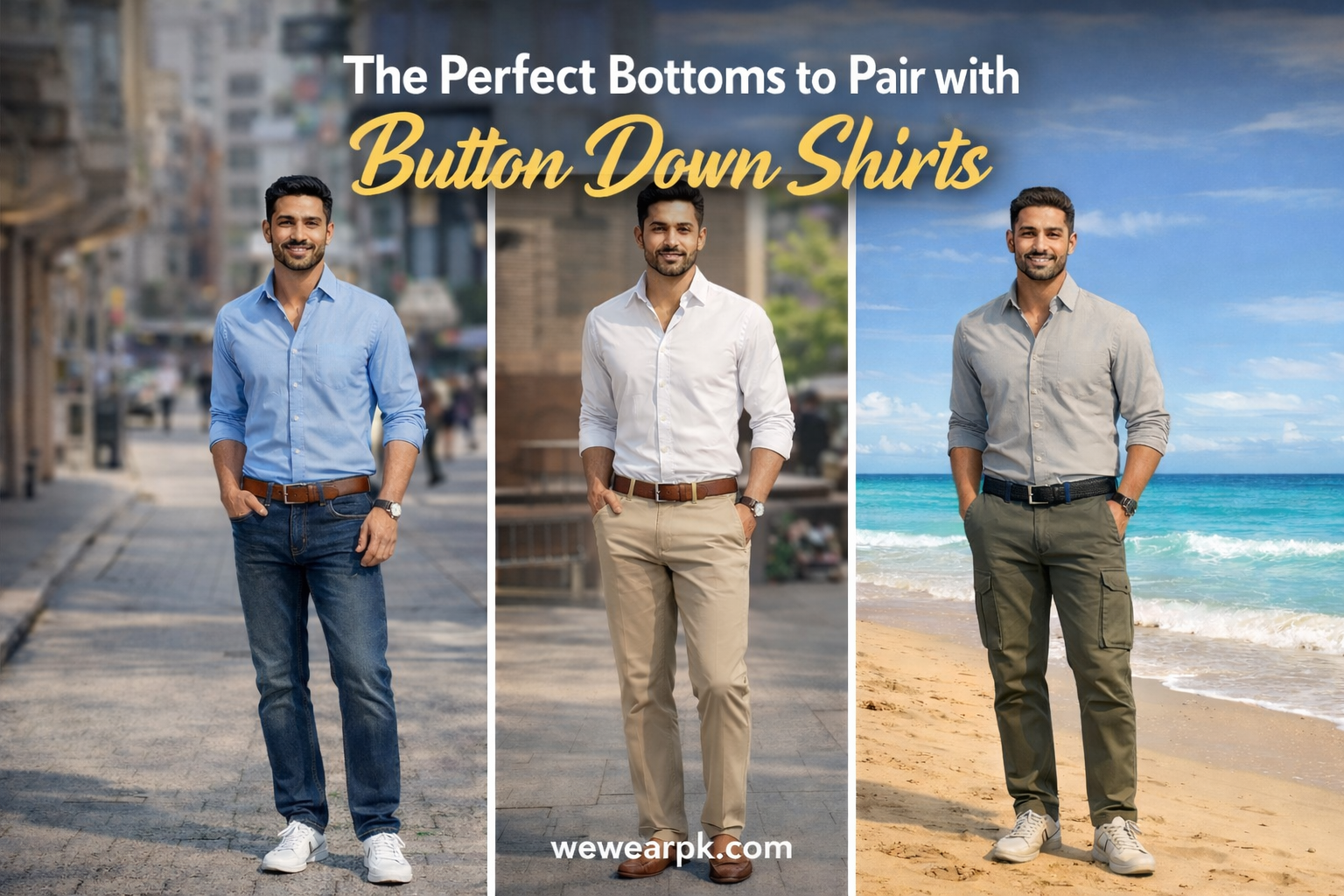 The Perfect Bottoms to Pair with Button Down Shirts (WeWear Edition ...